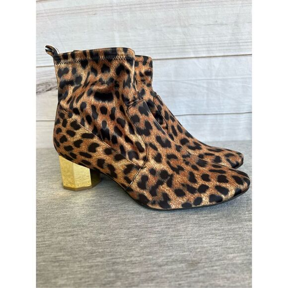Katy Perry Collections | Shoes | Katy Perry Leopard Boot With Gold ...